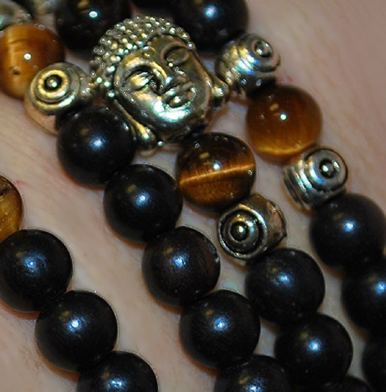 Mini Mala-Wood with Buddha - Sakura Designs